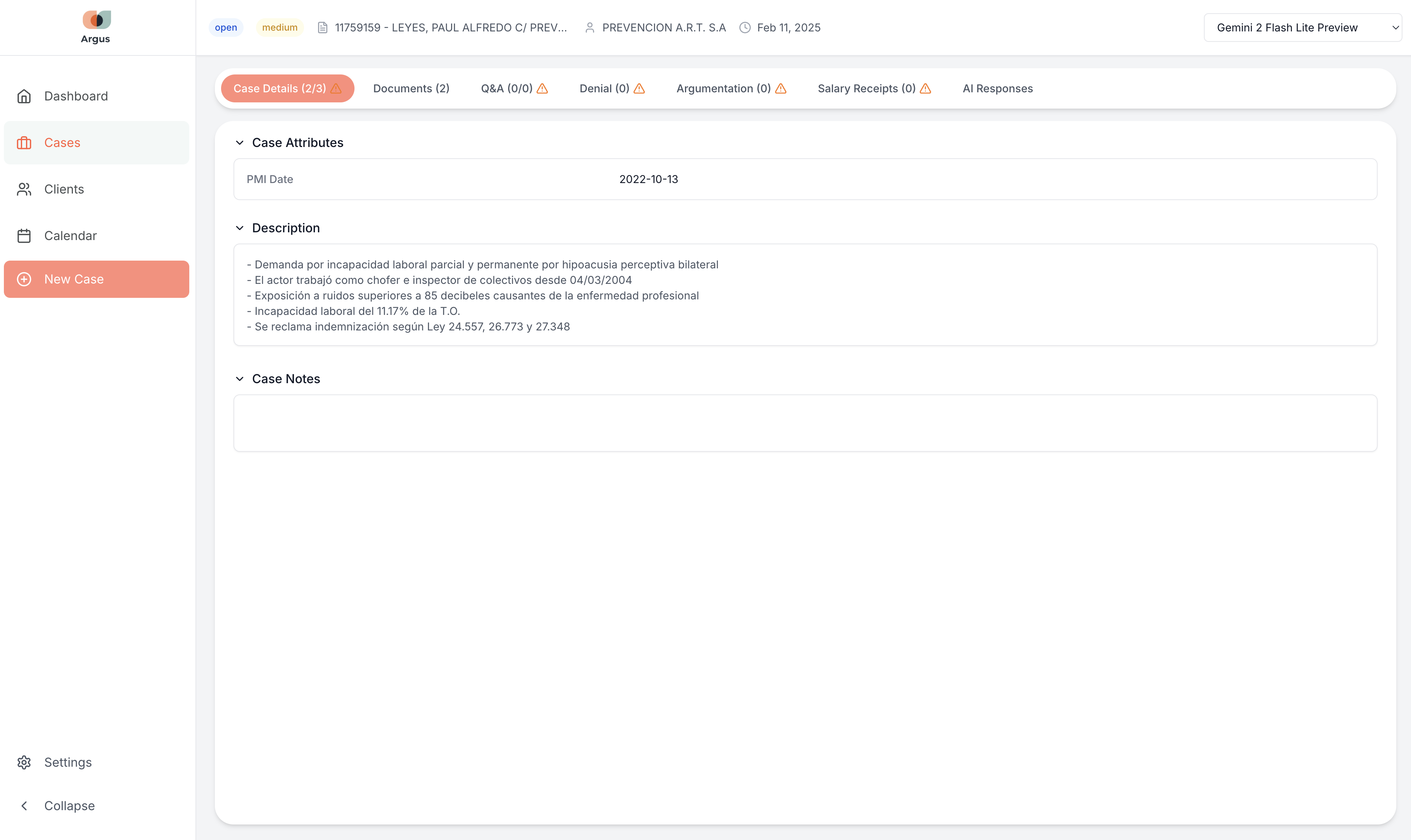 Argus - Legal AI | Automatización de Respuestas Legales